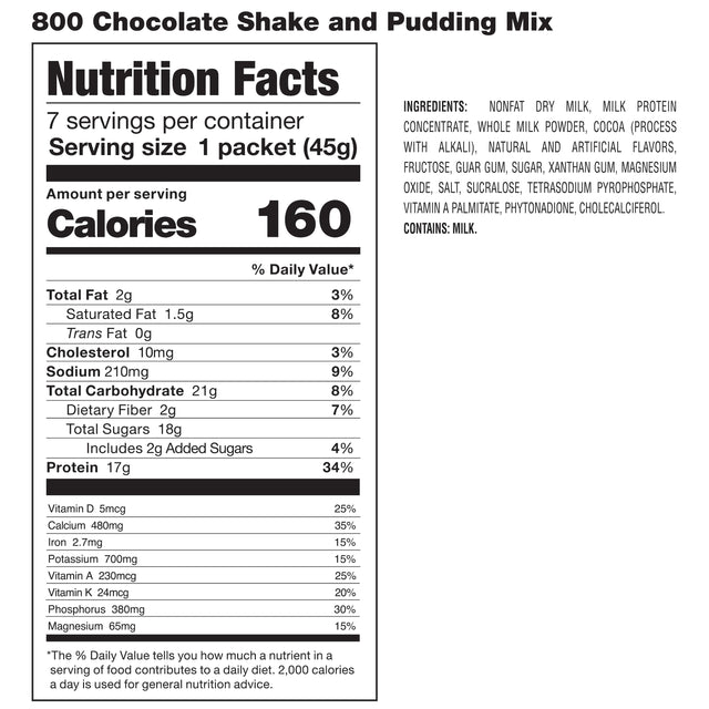 800 Chocolate Shake – HMR