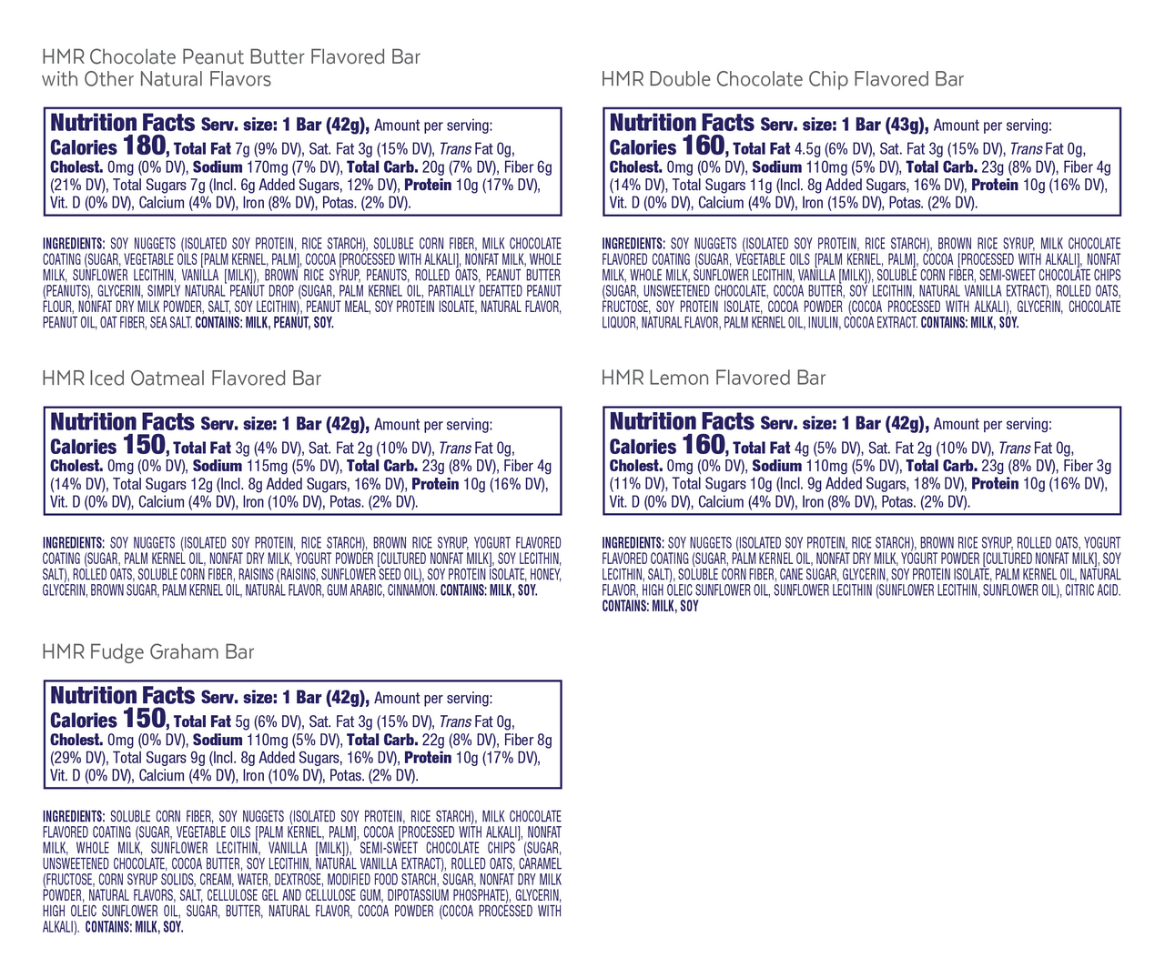 Bar Variety Pack – HMR